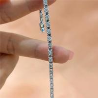 China Solid Gold Clarity CVD Round Cut Bezel Lab Grown Diamond Bracelets 18K 14K 10K Metal Type for sale