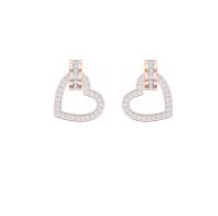 China 0.22 Carats Lab Created Diamond Hoop Earrings VVS Clarity HPHT Round Cut for sale