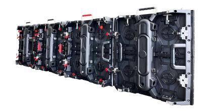 China Rental Led Display P4.81mm Curved Aluminum Cabinet 500x500mm Quick Assembly For Outdoor Events for sale