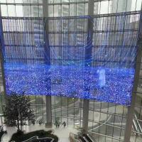 China Transparent Led Screen 1000*500 1000*1000 Customize Size Indoor Series Glass Shopping Mall Fixed Or Hoisting for sale