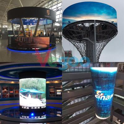 China High Brightness Waterproof IP65 Ball LED Display 62500 Pixel/M2 for sale