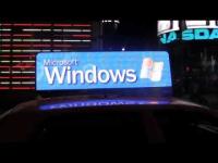 China Custom 5mm Taxi Advertising Screens Taxi Roof Signs Led 6000cd/㎡ for sale