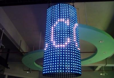China Professional Remote Control Soft Flexible LED Screen 4mm AC 110V - 220V for sale