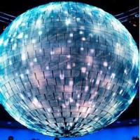 China High Definition Flexible P4 SMD Curved Led Video Ball Indoor Led Advertising Screen For Museum for sale