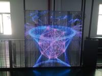 China Remote Control Transparent LED Screen 20mm 1R1G1B / DIP 346 MBI5124 for sale