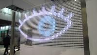 China Outdoor Advertising Transparent LED Screen P20mm IP65 9500K - 11500K for sale