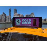 China P4 Taxi Top Led Display 960mm*320mm Double-Side Ip65 4g/Wifi Control Taxi Roof Advertising Screen for sale