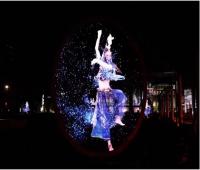 China Outdoor LED Flexible Mesh Screen,Curtain LED display, Curtain video wall IP66, P31.25 Light weight , Applicated for sale