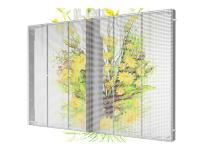 China P3.91-7.8 Transparent Led Wall Window Showcase Slim Light Cabinet Unit Size 1000*500mm Weigh 10kg Sqm for sale