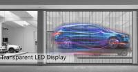 China P3.91-7.8 Transparent Led Wall Window Showcase Slim Light Cabinet Unit Size 1000*500mm Weigh 10kg Sqm for sale
