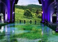 China Full Color IP65 Acrylic Stage Dance Floor Tile P4.81P3.91 LED Display Outdoor Video Screen With Radar System for sale