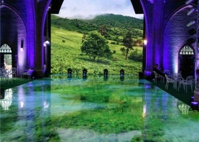 China Full Color IP65 Acrylic Stage Dance Floor Tile P4.81P3.91 LED Display Outdoor Video Screen With Radar System for sale