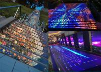 China Full Color IP65 Acrylic Stage Dance Floor Tile P4.81P3.91 LED Display Outdoor Video Screen With Radar System for sale