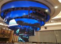 China Indoor Creative 4mm 256mmx128mm Flexible LED Screen for sale
