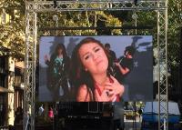 China Rental P4.81 250mm×250mm Stage Background Screen Wall for sale