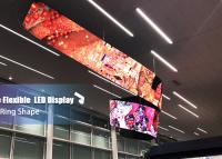 China Indoor Creative 4mm 256mmx128mm Flexible LED Screen for sale
