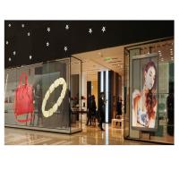China Full Color Indoor P3.9 P5.2 1000X250mm Transparent LED Screen for sale