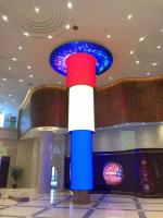 China Indoor LED Display P2.5 Rental LED Display Staging High Definition Lightweight Reception Desk Conferencing System for sale