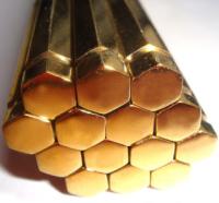 China Customized Hexagonal CW614N Brass Rod , High Capacity Brass Hex Bar Stock for sale