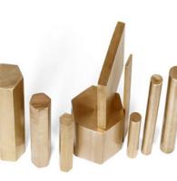 China Ø12-60mm Dimension Silicon Bronze Brazing Rod , Yellow Bronze Hexagonal Rod for sale