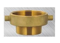 China Brass Fire Fighting Hose Couplings 1-1/2 Inches and 2-1/2 Inches Straight Type Coupling for sale
