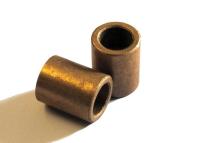 China Sintered Bronze Sleeve Bearing , Cylindrical Bronze Bearing Flange Bushing for sale