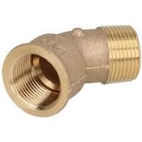 China Customized Basic Plumbing Fittings , CNC Lathe Brass Connector For Water / Gas for sale