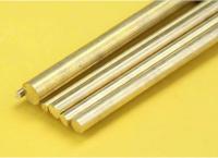 China C3602 Grade Brass Round Metal Rod , Free Cutting Brass Alloy Bar for sale