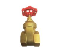 China DN15 Brass Water Valve Forged Brass Water Gate Valve With Iron Wheel Handle for sale
