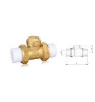 China Lead Free Brass Water Valve , Soldering Brass Ball Valve 1/2