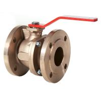 China C84400 DN50 Two Piece Bronze Water Stop Valve with Inline Lever NPT Female for sale