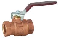 China Bronze Valve Casting Half Inch  Two Piece Inline Lever NPT Female C83600 C84400 ball valve for sale