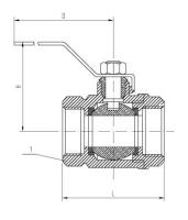 China High Strength Water Supply Ball Valve 280 Style Bronze Ball Valve for sale