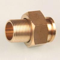 China Natural Surface Brass Water Meter Couplings with Customized Size for sale