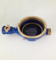 China DN15-DN50 Brass Water Meter Body , Valve Controlled Brass Water Flow Meter Body for sale