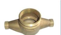 China High Capacity Bronze Single Jet Water Meter Body For Cold Water DN15 - DN50 for sale