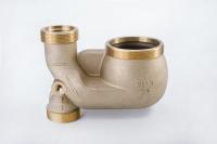 China Customized Vertical Type Brass Body Water Meter For Non Causticity Liquid DN15 - DN50 for sale