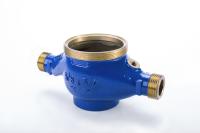 China Blue Color Water Flow Meter Body Customized Water Meter Adapter Body DN 15-DN 50 for sale