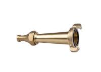 China Customized Brass Straight Nozzle Brass Fire Hose Nozzle 2-1/2inch for sale