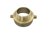 China Brass Fire Fighting Hose Couplings 1-1/2 Inches and 2-1/2 Inches Straight Type Coupling for sale