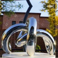 China Mirror Polished Stainless Steel 316L Knot Sculpture Custom Size Architectural Carving for sale