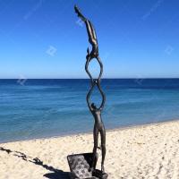 China Commissioned Bronze Sculpture Hearts In Paradise Customized Size for sale