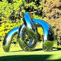China Mirror Polished Stainless Steel Crab Sculpture 3m High 316L Outdoor Art for sale
