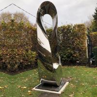 China 2.8m Mirror Polished Stainless Steel Mobius Sculpture 316L for Outdoor Installation for sale