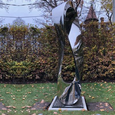 China 2.8m Mirror Polished Stainless Steel Mobius Sculpture 316L for Outdoor Installation for sale