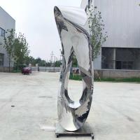 China 2.8m Mirror Polished Stainless Steel Mobius Sculpture 316L for Outdoor Installation for sale