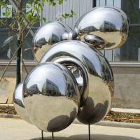 China 2M High Mirror Polished 316L Stainless Steel Knot Sculpture for DIFC UAE for sale