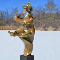 China Customized Bronze Cast Sculpture Davonte 1.01M High Patina Finish for sale