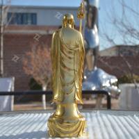 China 30CM High Casting Bronze Buddha Statue Large Size 	Gold leaf Finish for sale