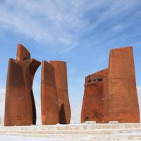 China 18M High Customized Large Corten Steel Facade Architecture Malan Spirit for sale